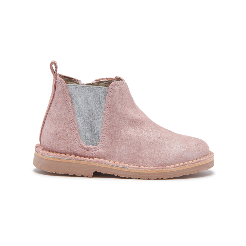 Rose Suede Girls Chelsea Boots